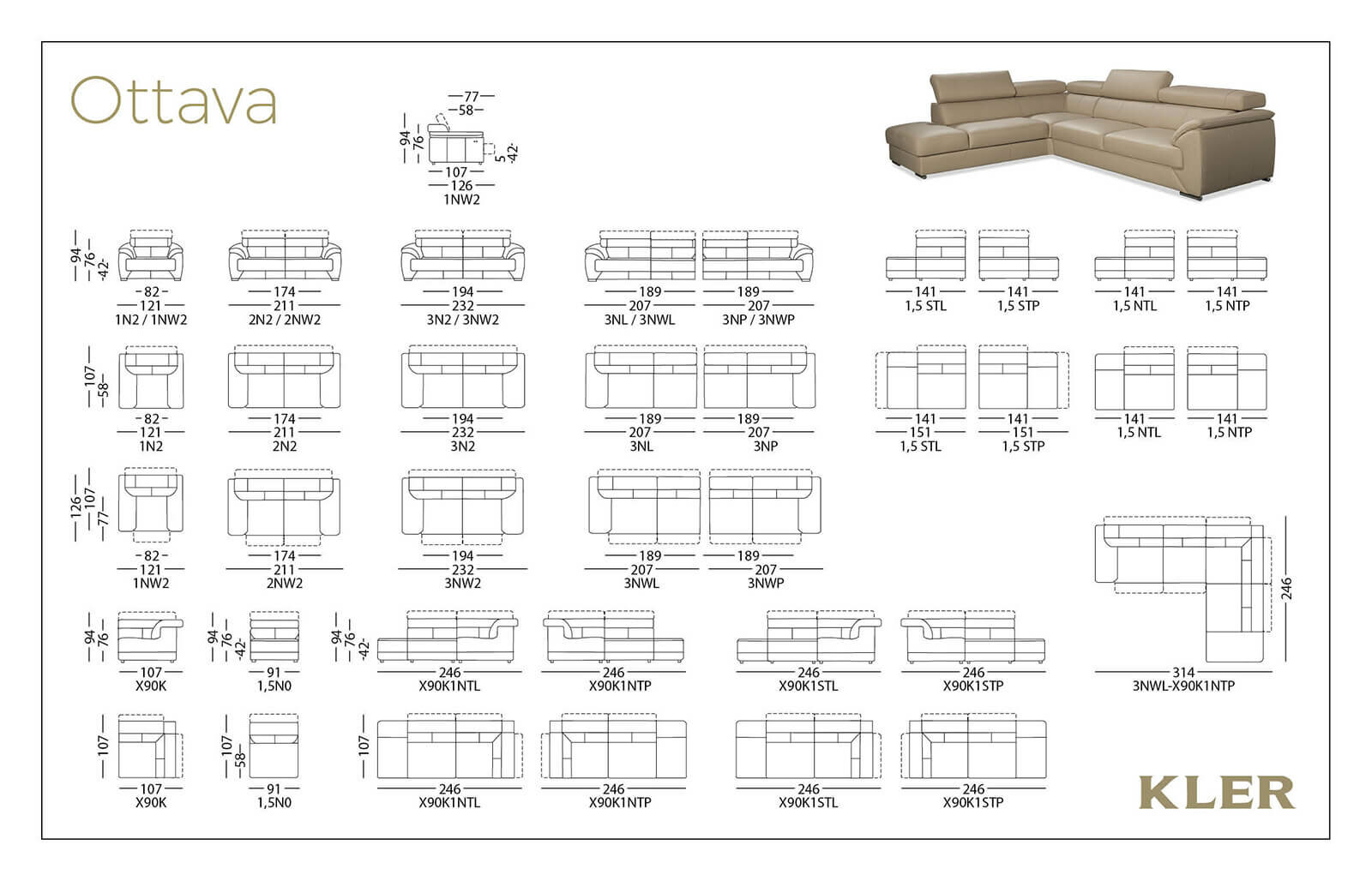 Fotel Ottava W193 | sklep KLER